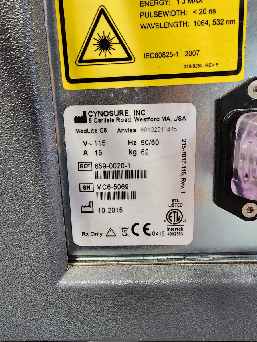 HOYA ConBio Medlite C6 2015 Q-Switch – Cosmetic Laser Exchange