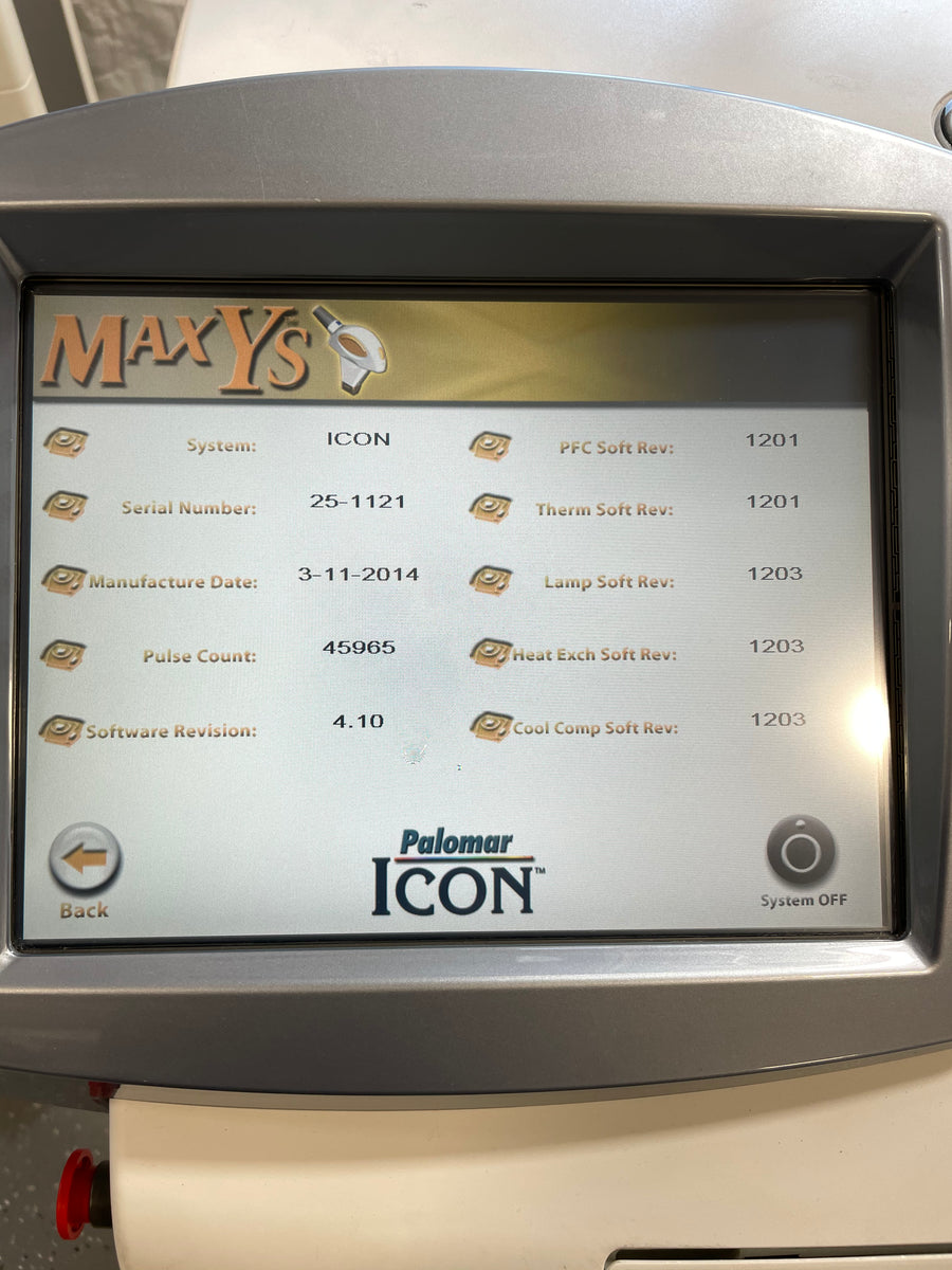 2014 Cynosure Icon Max G, Max R, Max Ys EXCELLENT condition – Cosmetic ...