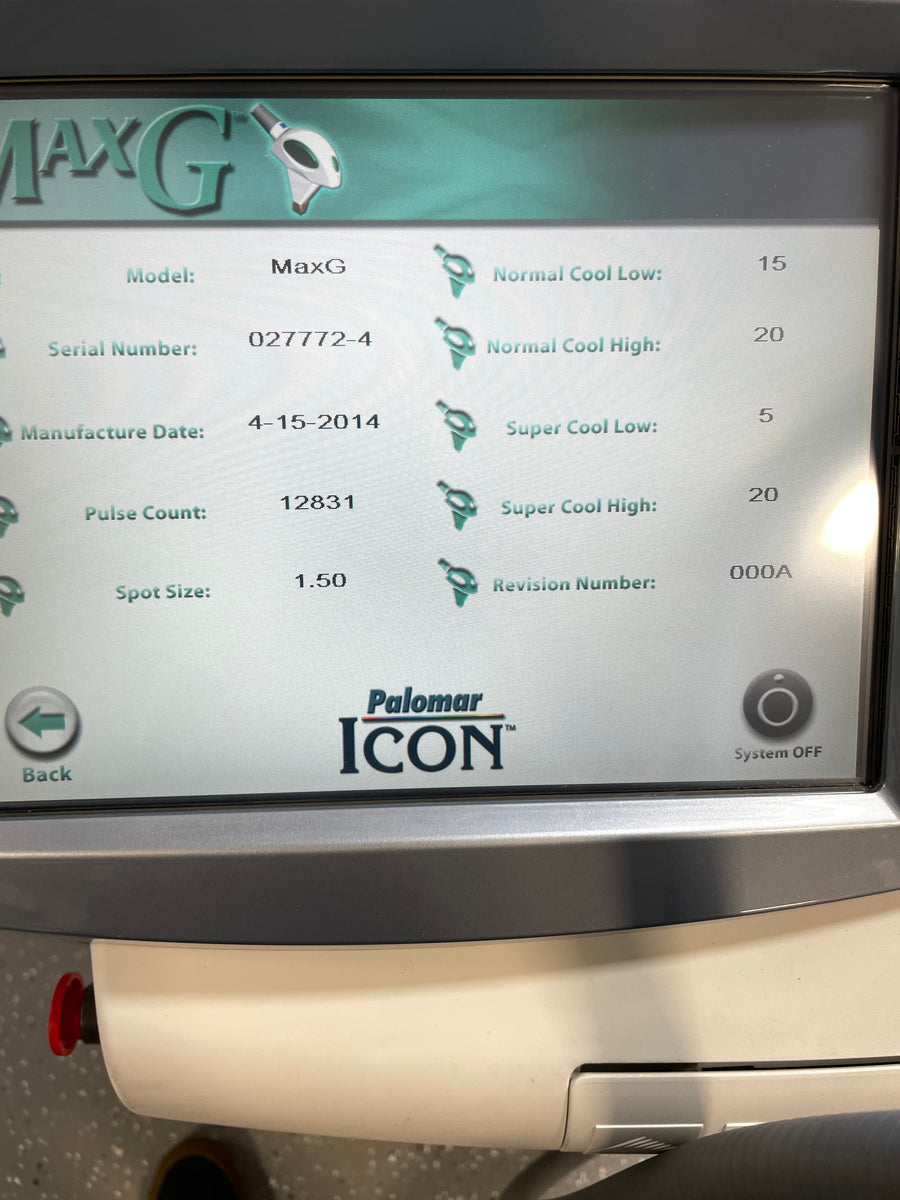 2014 Cynosure Icon Max G, Max R, Max Ys EXCELLENT condition – Cosmetic ...